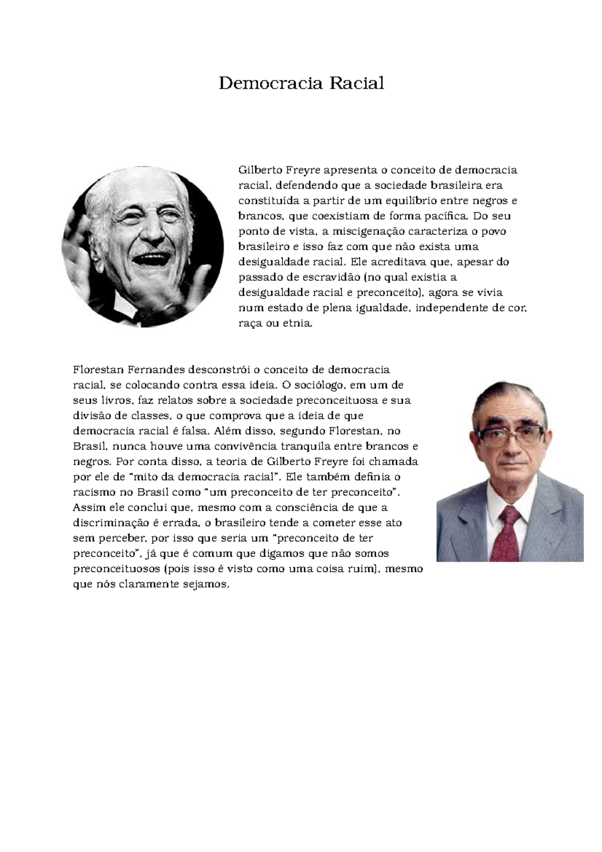 Democracia racial - Democracia Racial Gilberto Freyre apresenta o ...
