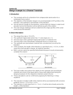 17 design of earthen canals - Lecture 17 Design of Earthen Canals I ...