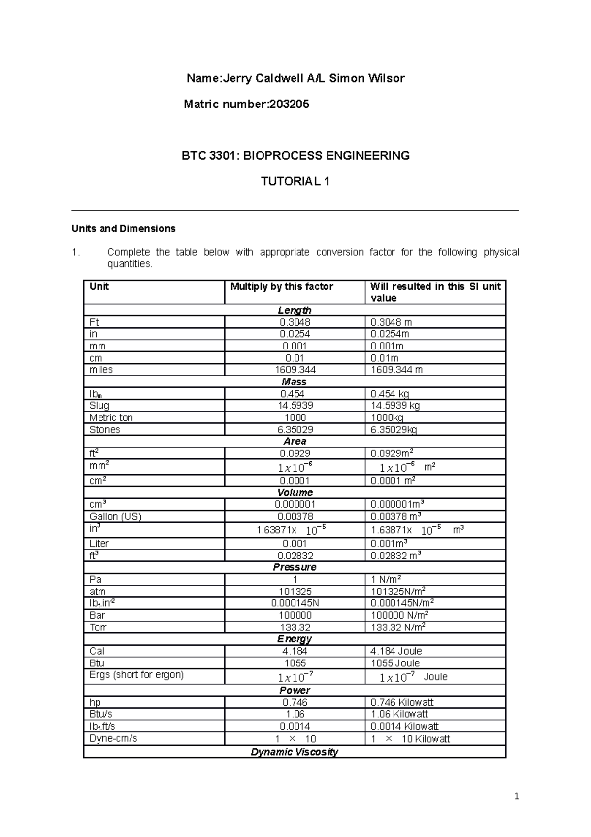 Tutorial Units and Dimensions - Plant Physiology - UPM - Studocu