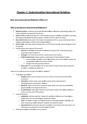 Introduction to International Relations - Introduction to International ...