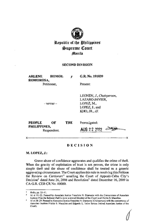 6 fernando v ssc - CASE - G. No. 161107 March 12, 2013 HON. MA. LOURDES ...