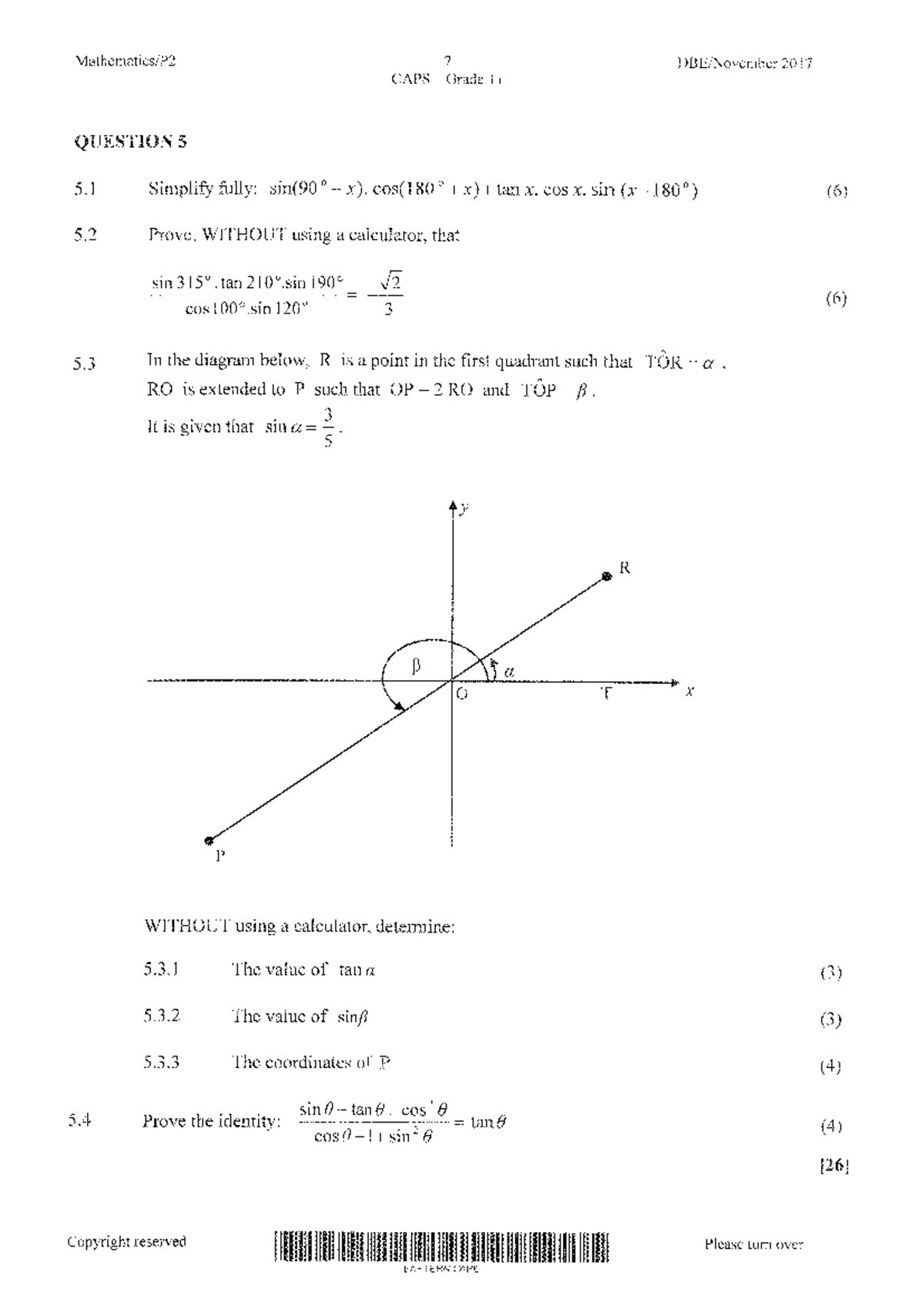 Trig 3 Eng - Practice Questions for Trigonometry - 7 2017 CAPS Grade 11 ...
