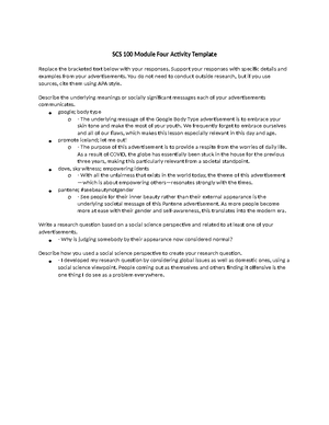 Module 5 - SNHU 107 Module Five Journal Template Complete all parts of ...