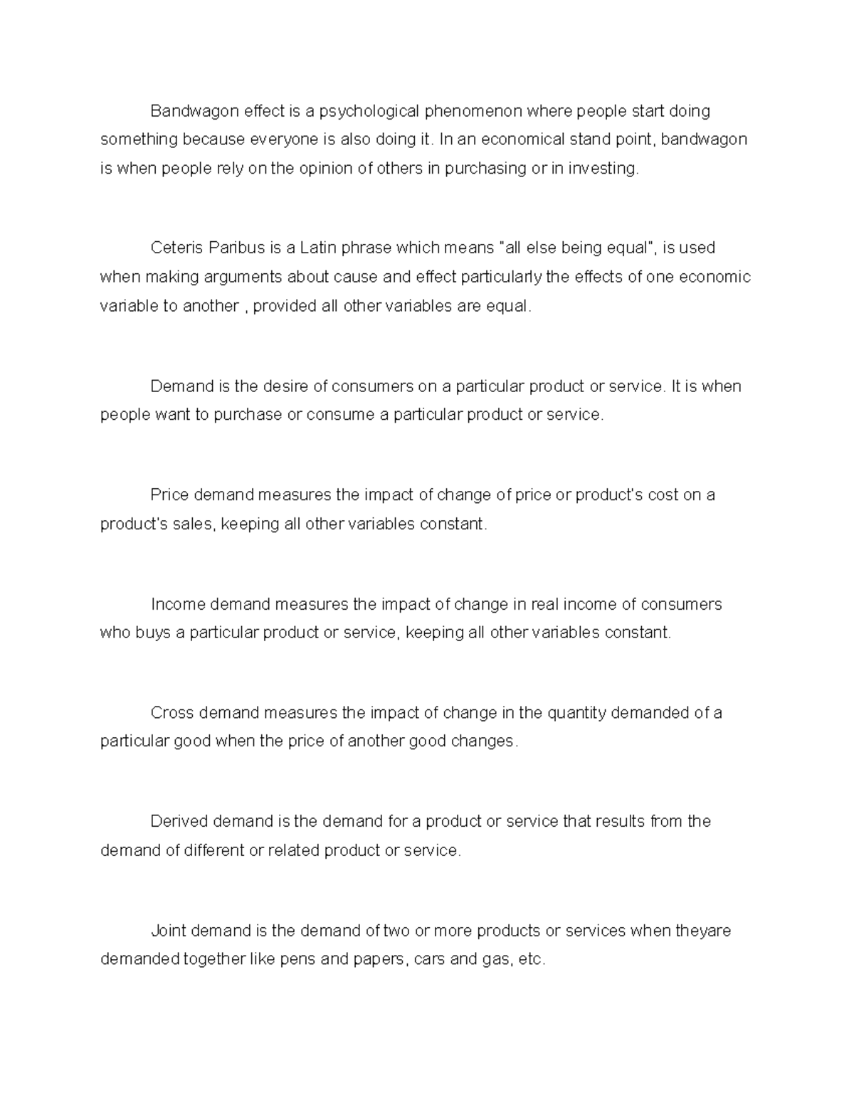 Assignment 1 - management - Bandwagon effect is a psychological ...