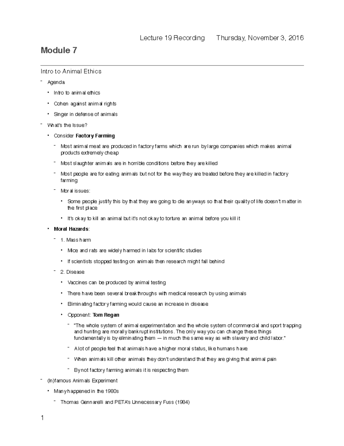 Lecture 19 - Lecture 19 Recording Thursday, November 3, 2016 Module 7 ...