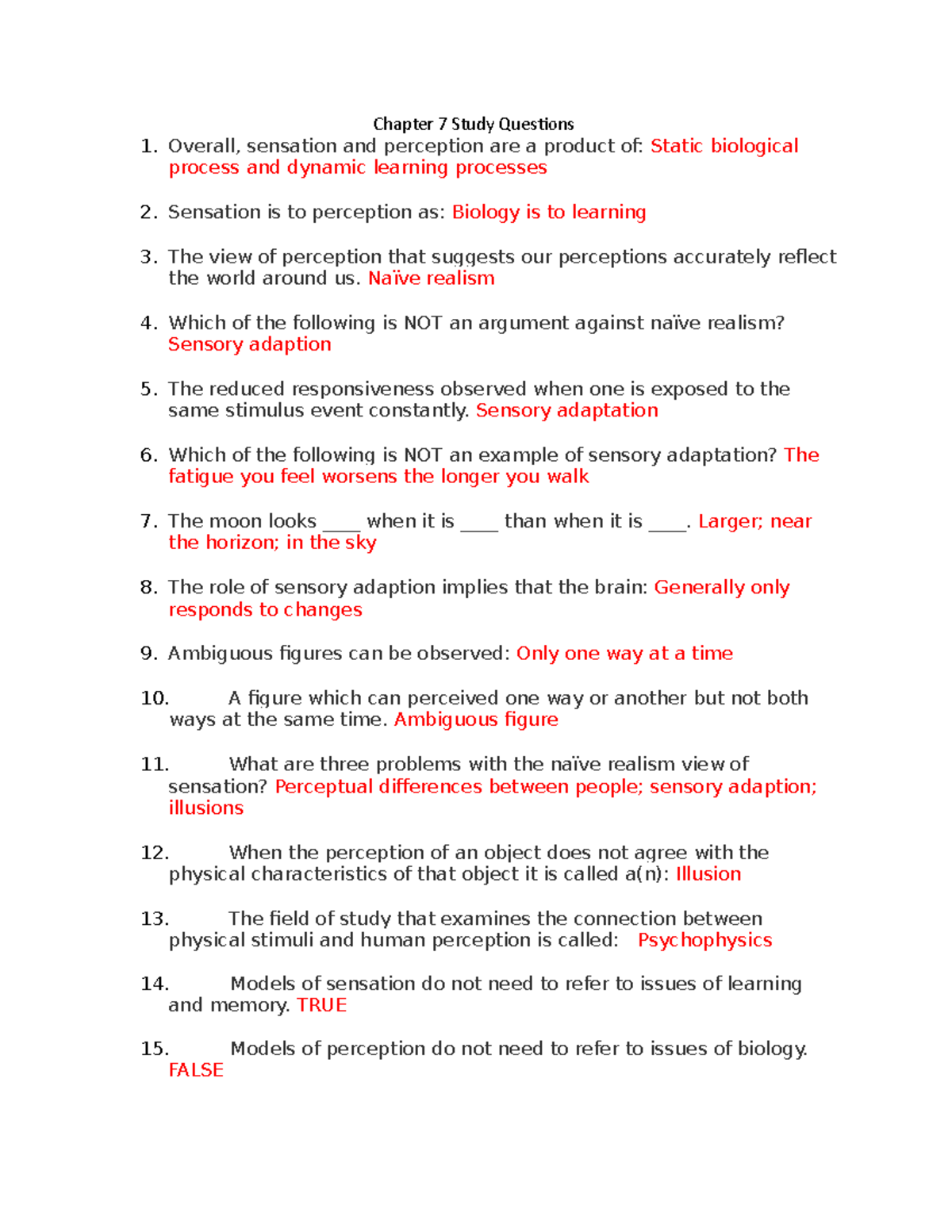 Chapter 7 study questions - Chapter 7 Study Questions Overall ...