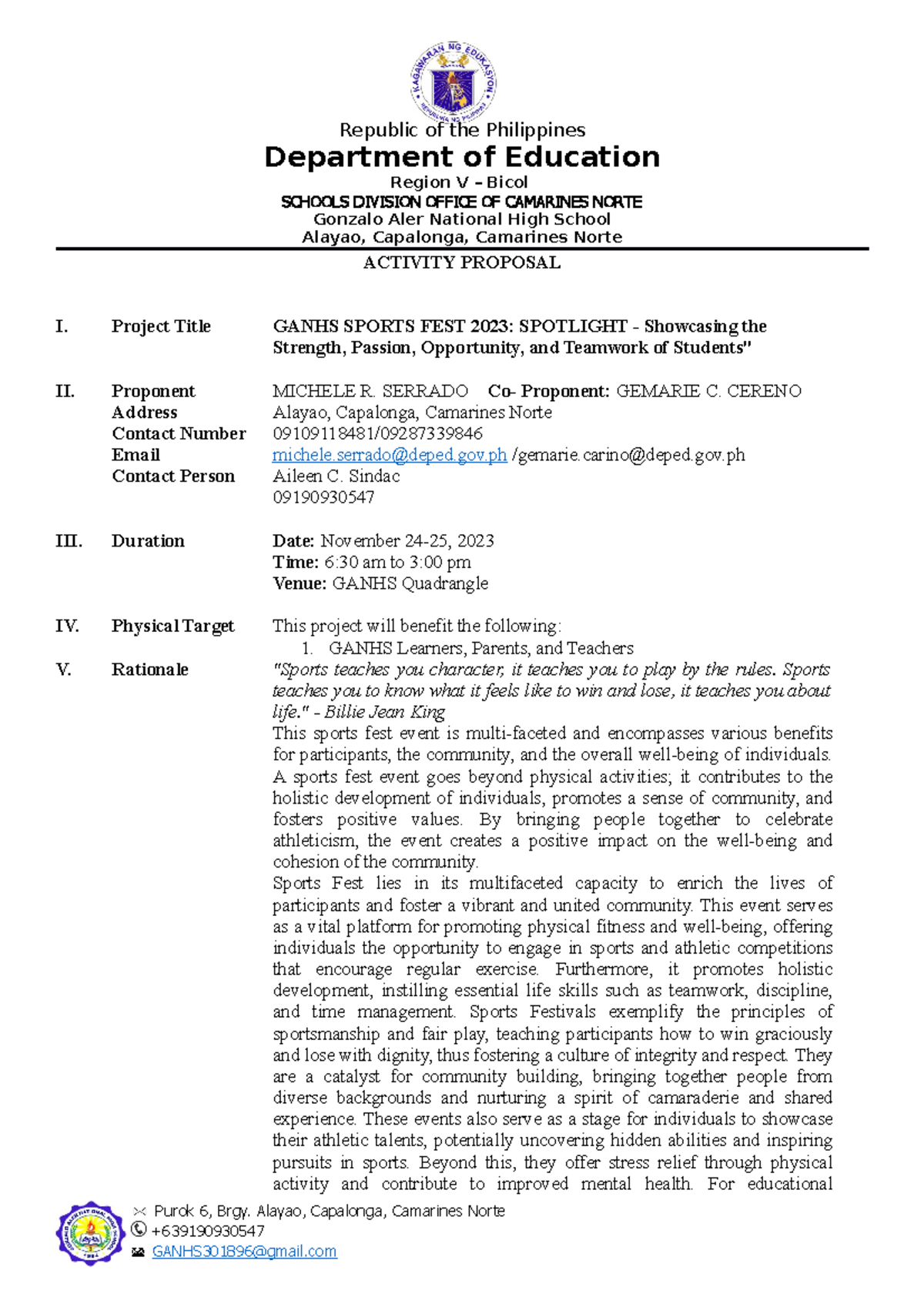 Sports FEST List To Do Sports Fest Department Of Education Region V sports-fest-list-to-do-sports-fest-department-of-education-region-v
