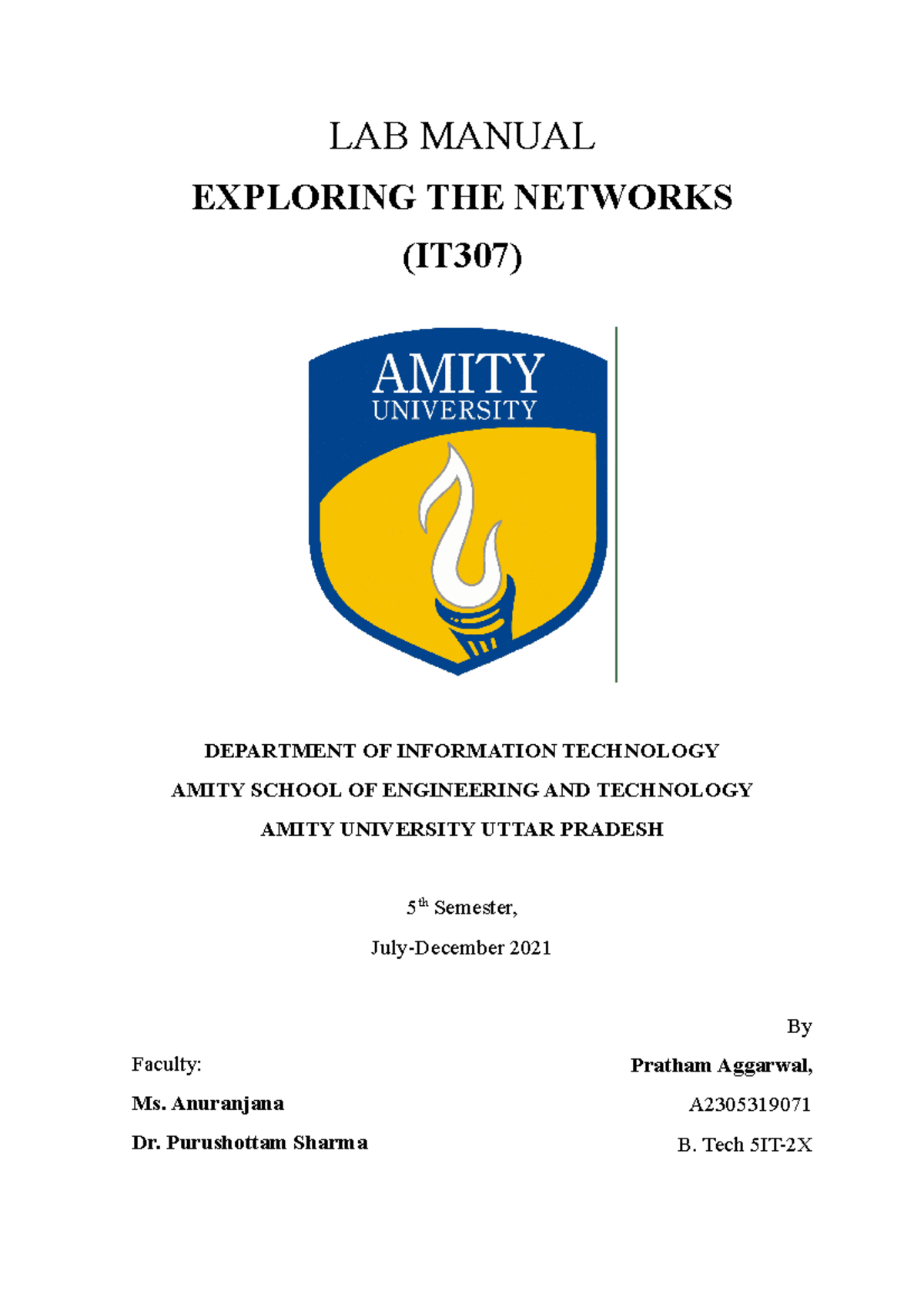 Cisco Lab File - Pratham 9071 - LAB MANUAL EXPLORING THE NETWORKS ...