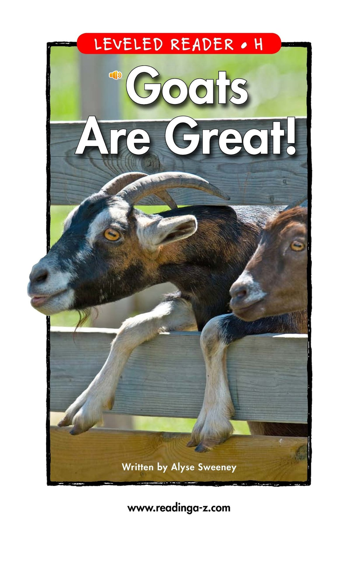 Goats Are Great - asdfasdfasdfasdf - LEVELED READER H Goats Are Great ...