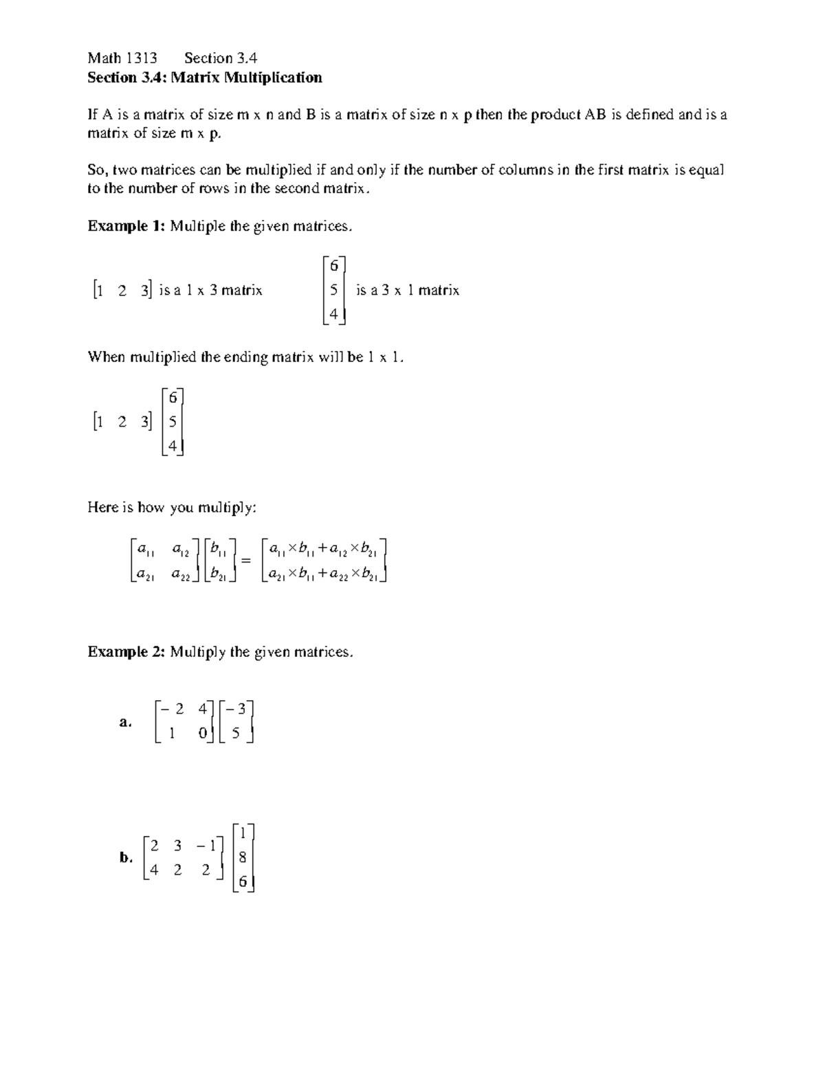 Sec 3 - Finite Math with Applications at The University Of Houston, Completed Assignments ...