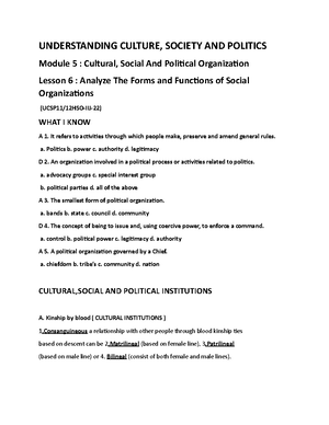 Admshs UCSP Q2 Module 1 - Lecture notes 11-12 - Understanding Culture ...
