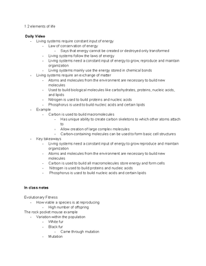BIO Notes - AP BIO NOTES SEP 9, 2021 Science is a way of understanding ...