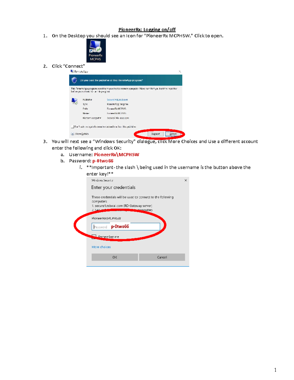 Pioneer Rx Guide 2024 Final - PioneerRx: Logging on/off 1. On the ...