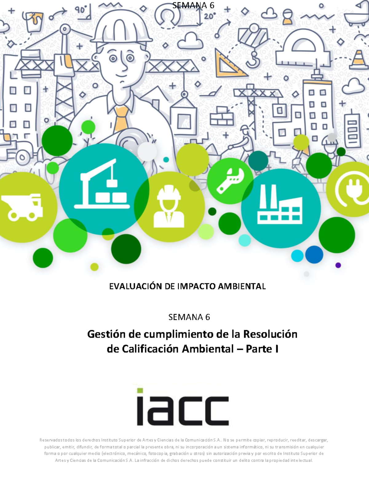 Materia - IACC- SEMANA 6 – EVALUACI”N DE IMPACTO AMBIENTAL GestiÛn de cumplimiento de la ...