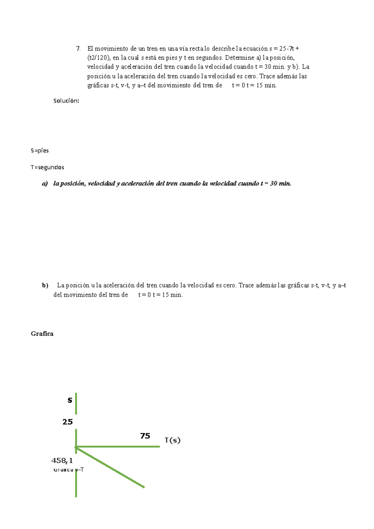 Gabriel Santamaria Coronado - El movimiento de un tren en una vía recta ...