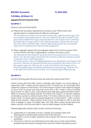 Tutorial 5-(Week 8) (QQ) - BCD1003 Principles of Economics T1 AY2022 ...
