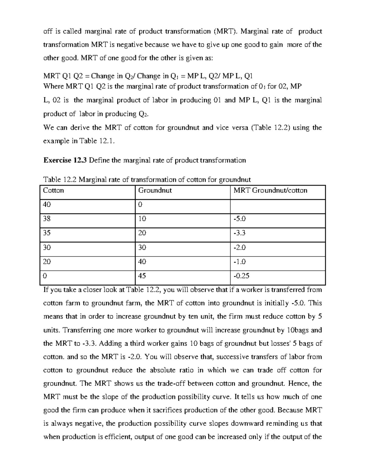 Amicroeconomics cours 2 - off is called marginal rate of product ...