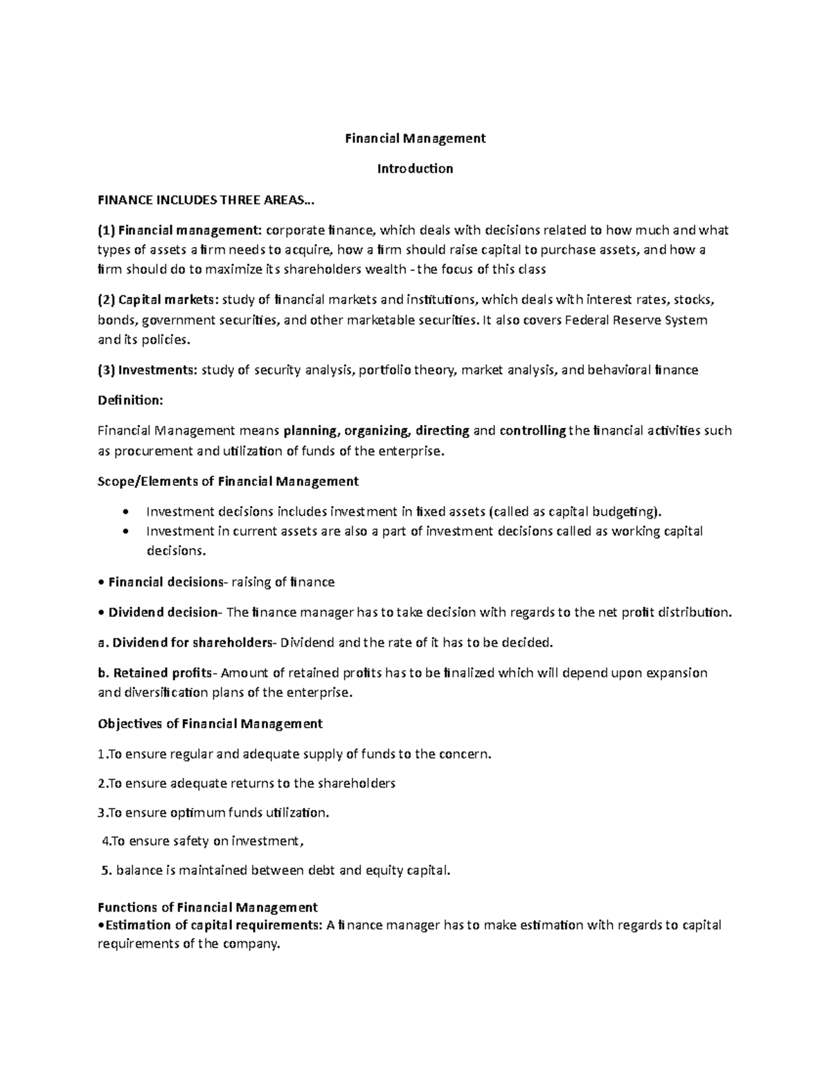 Fin Man - it helps for 3rd year college - Financial Management ...