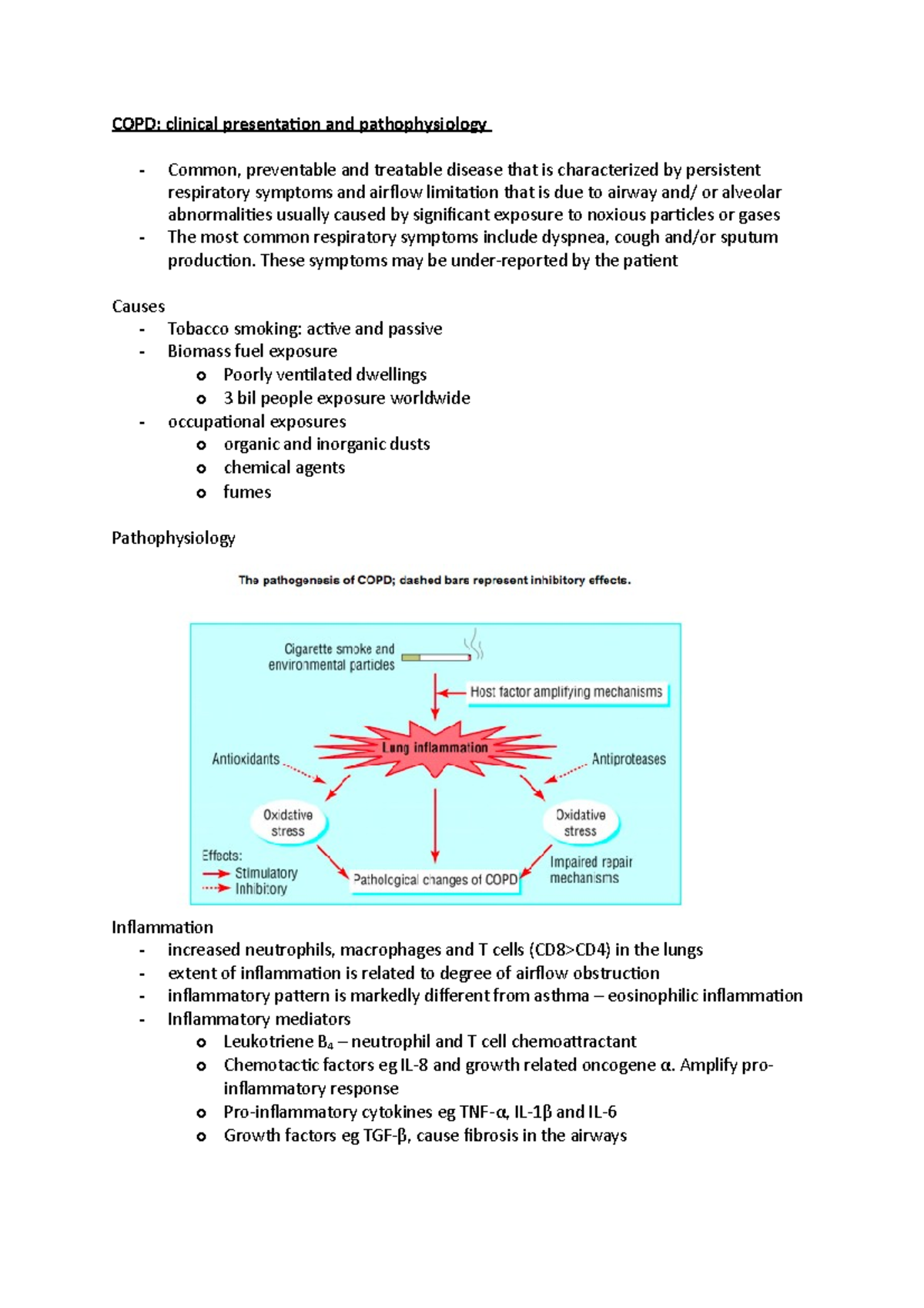 Supporting Life - COPD- clinical presentations and pathophysiology ...