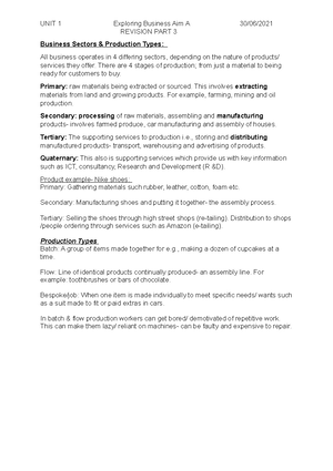 BTEC Business Unit 2 Aims and Objectives - Google Classroom 14/09/ Mr ...