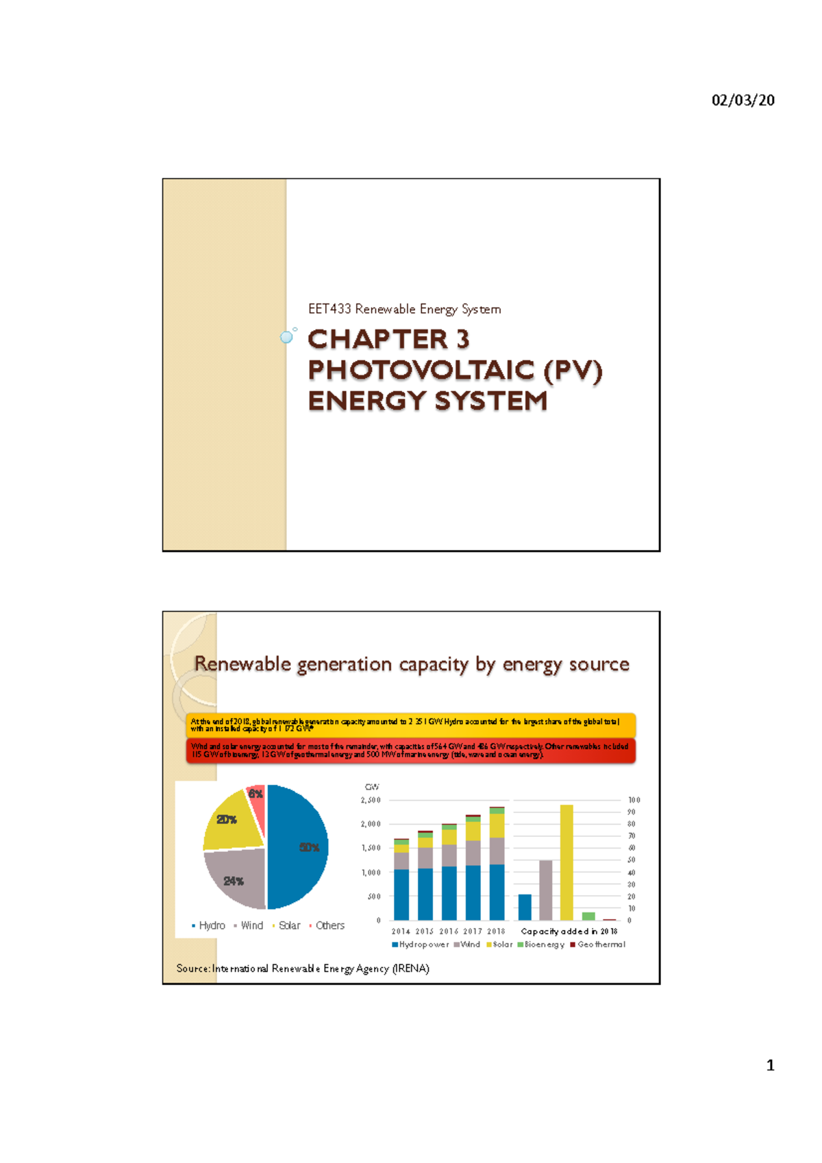 Chapter 3 PV energy system - CHAPTER 3 PHOTOVOLTAIC (PV) ENERGY SYSTEM ...