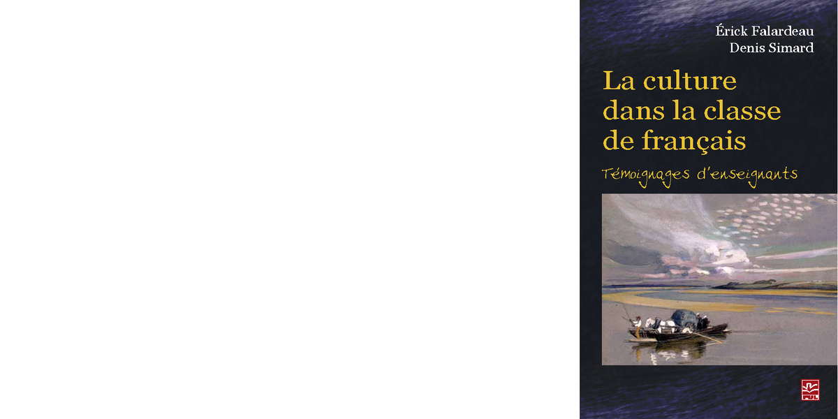 Livre La culture en classe de français. Portraits d’enseignants ...