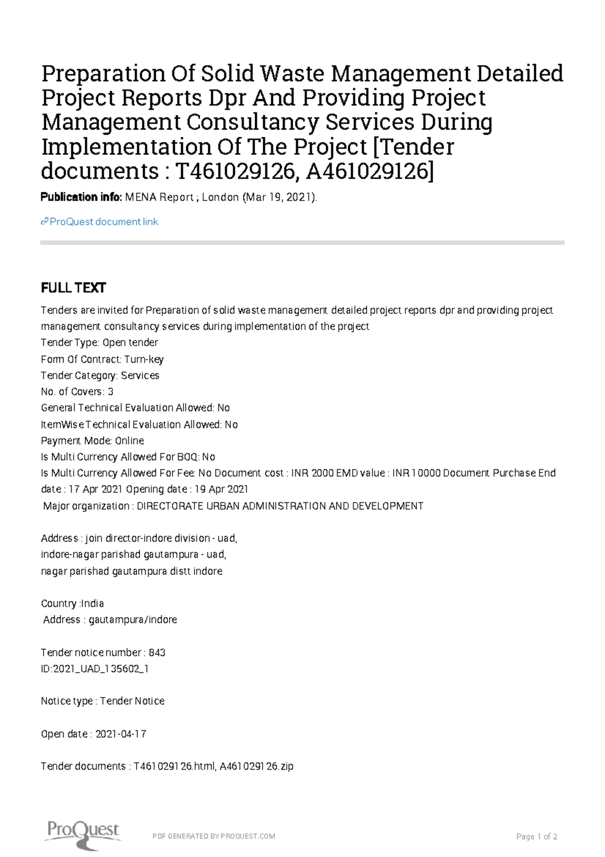 Documents sample write up format for APA - Preparation Of Solid Waste ...