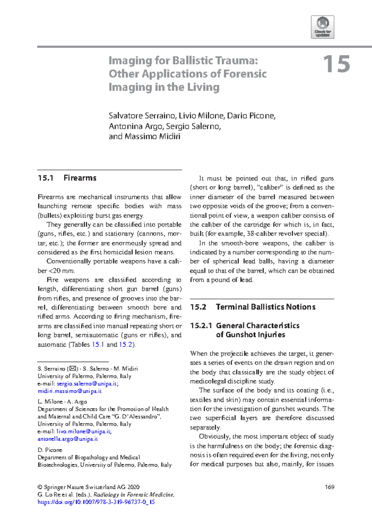 Imaging for Ballistic Trauma Other Appli - © Springer Nature ...