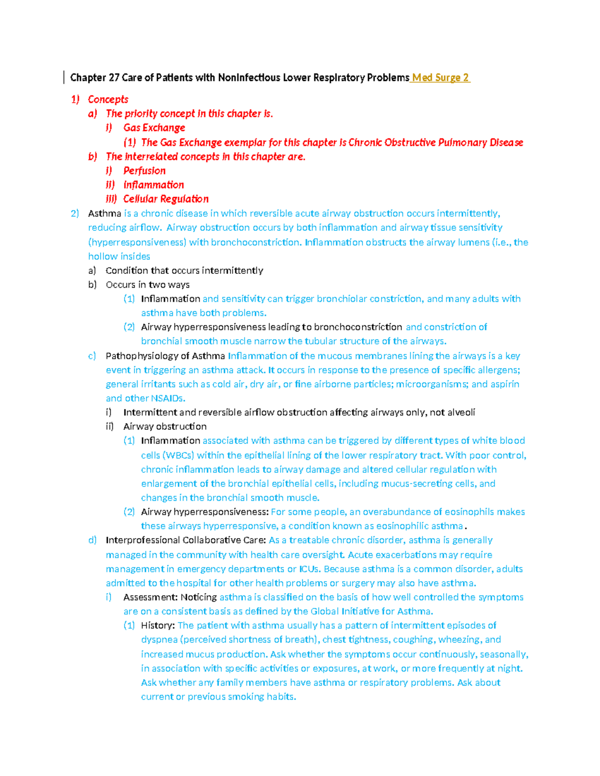 Ch 27 guided notes Med surge 2 - Chapter 27 Care of Patients with ...