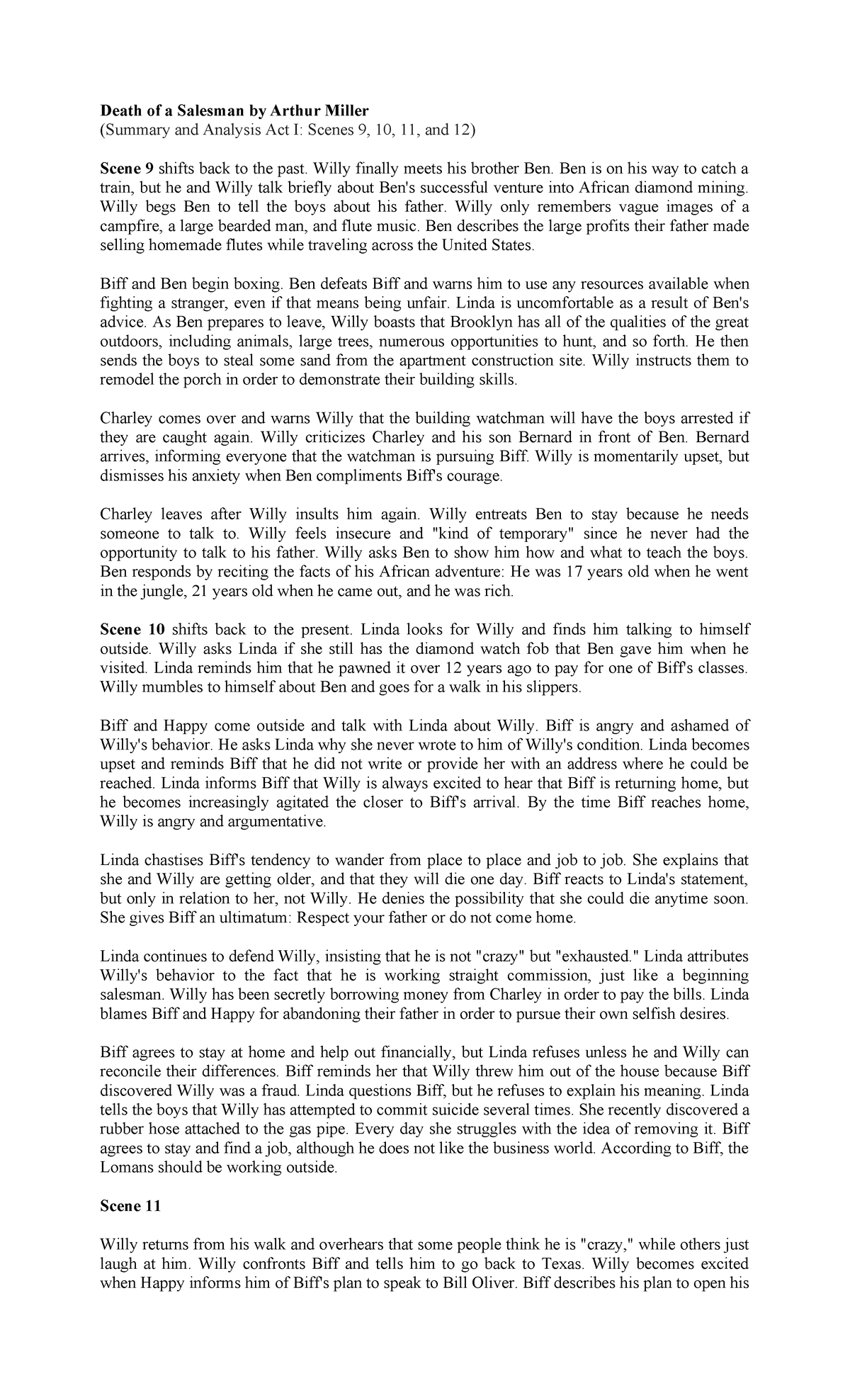 English 9 Asynchronous Activities - Death of a Salesman by Arthur ...