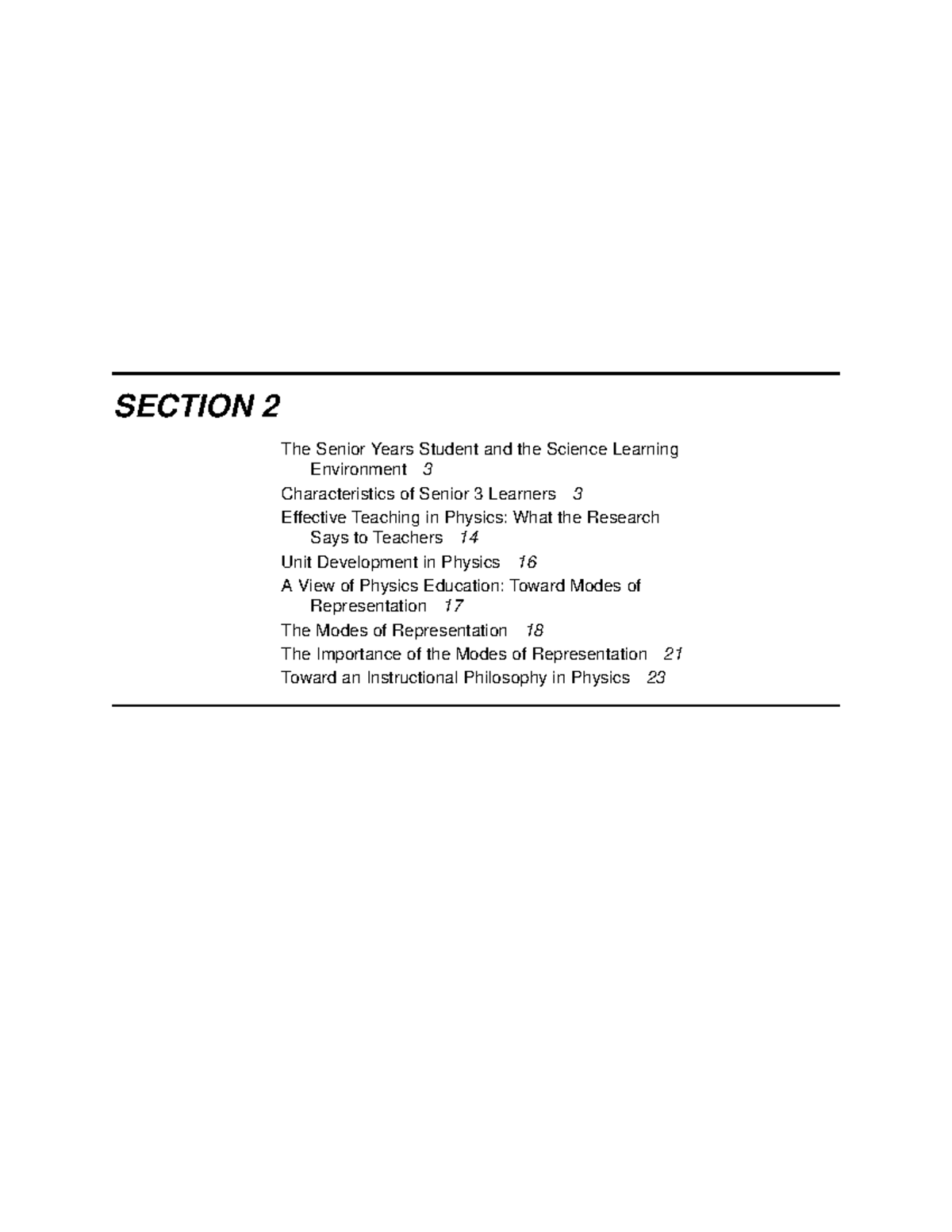 Senior 3 Physics 2 - SECTION 2 The Senior Years Student and the Science ...