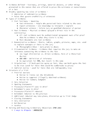 Rule Statements - General, Relevance FRE 401, 403; CEC § 352 To be ...