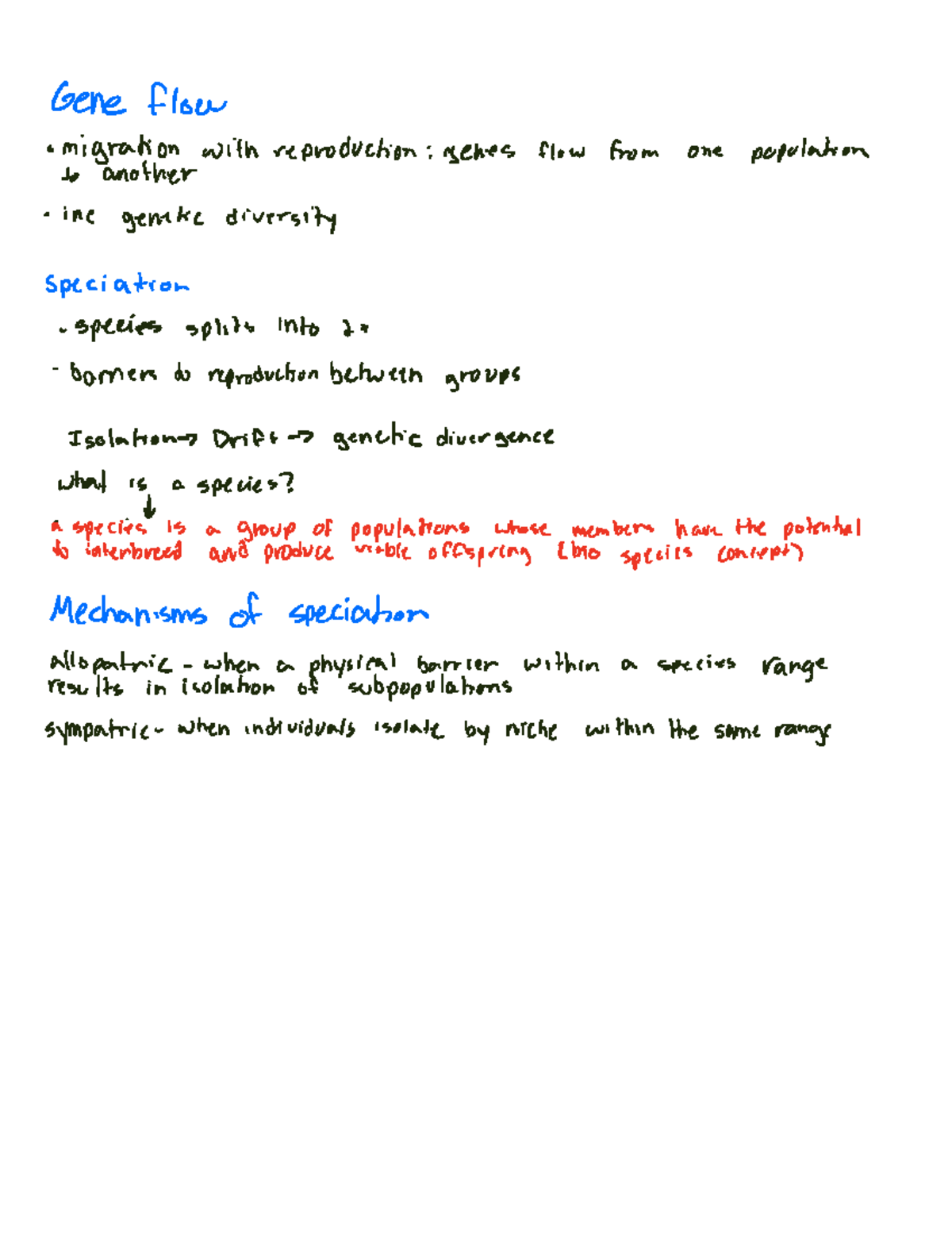 Bio 2 lecture 3 - Gene flow migration with reproduction agents flow ...