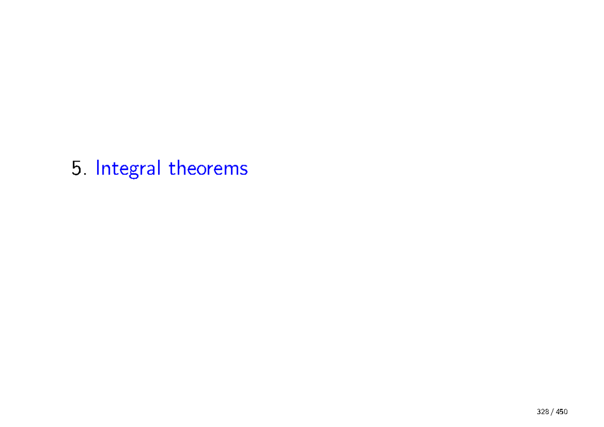 Section 5. Integral theorems - 5. Integral theorems 5. Oriented simple ...