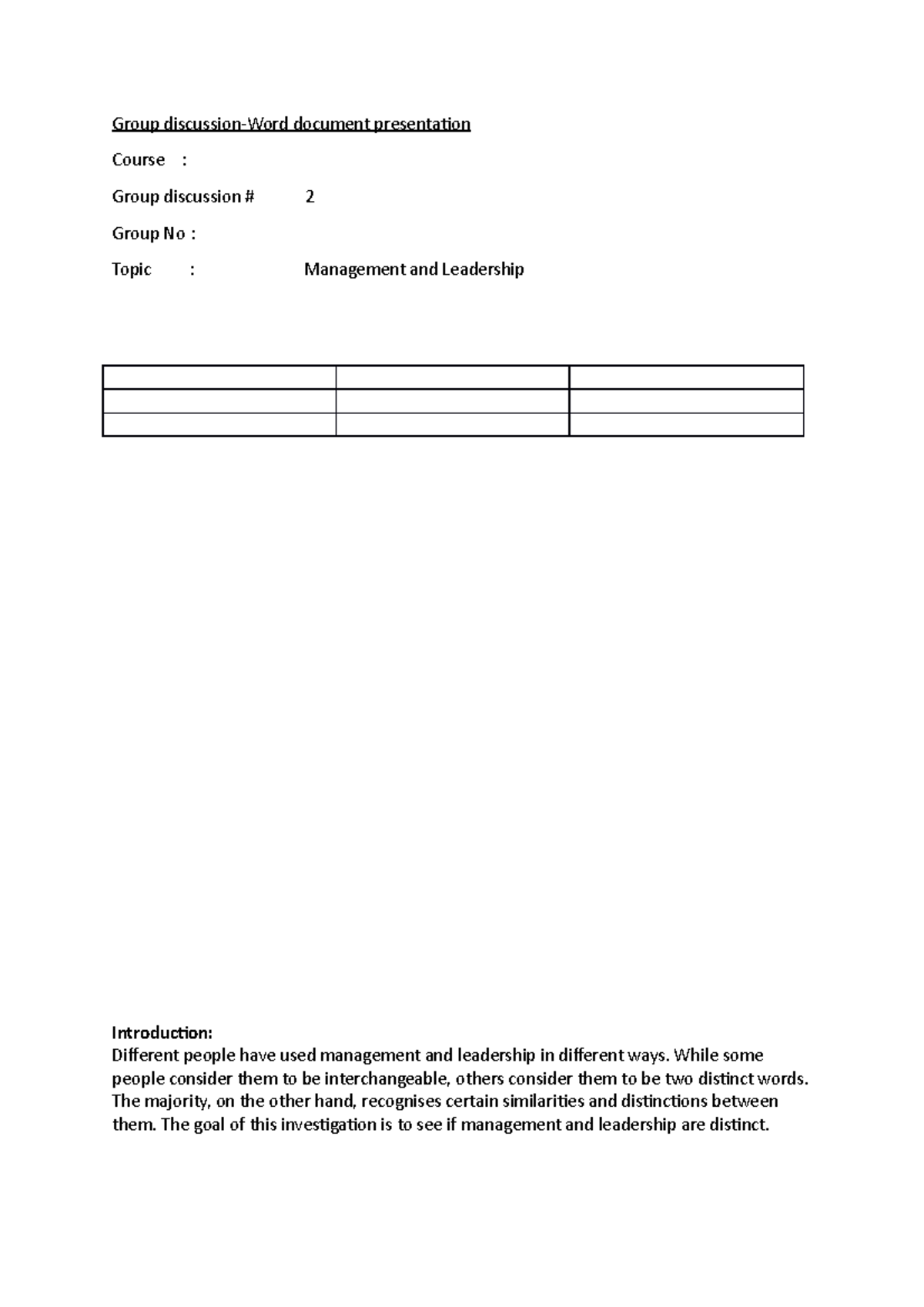 BUSI1023-Leadership and management copy - Group discussion-Word ...