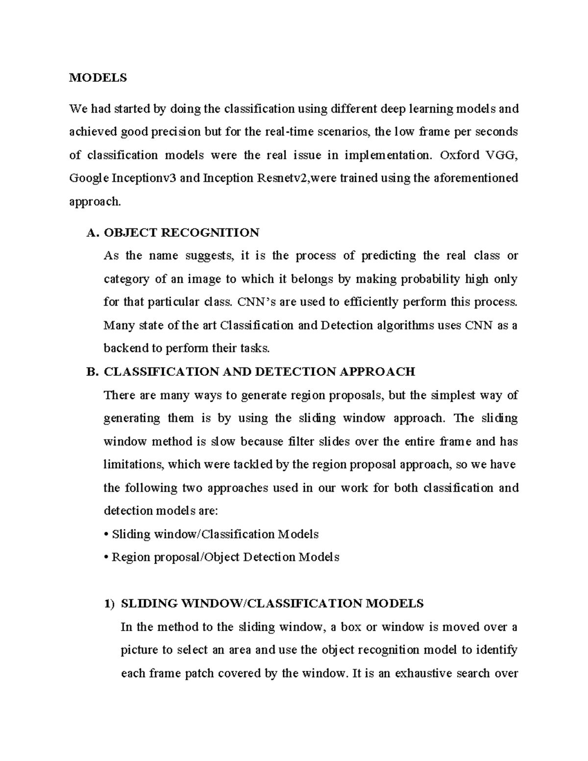 Modules - easy to understand - MODELS We had started by doing the ...