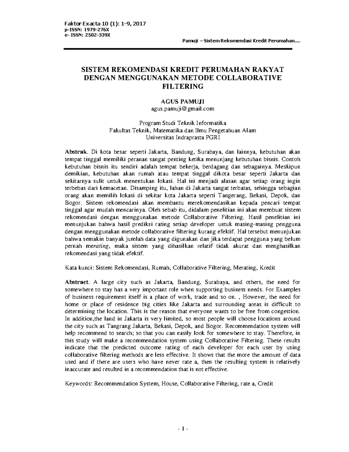 1208 4557 1 PB - jurnal mahasiswa teknik informatika - p-ISSN: 1979 ...