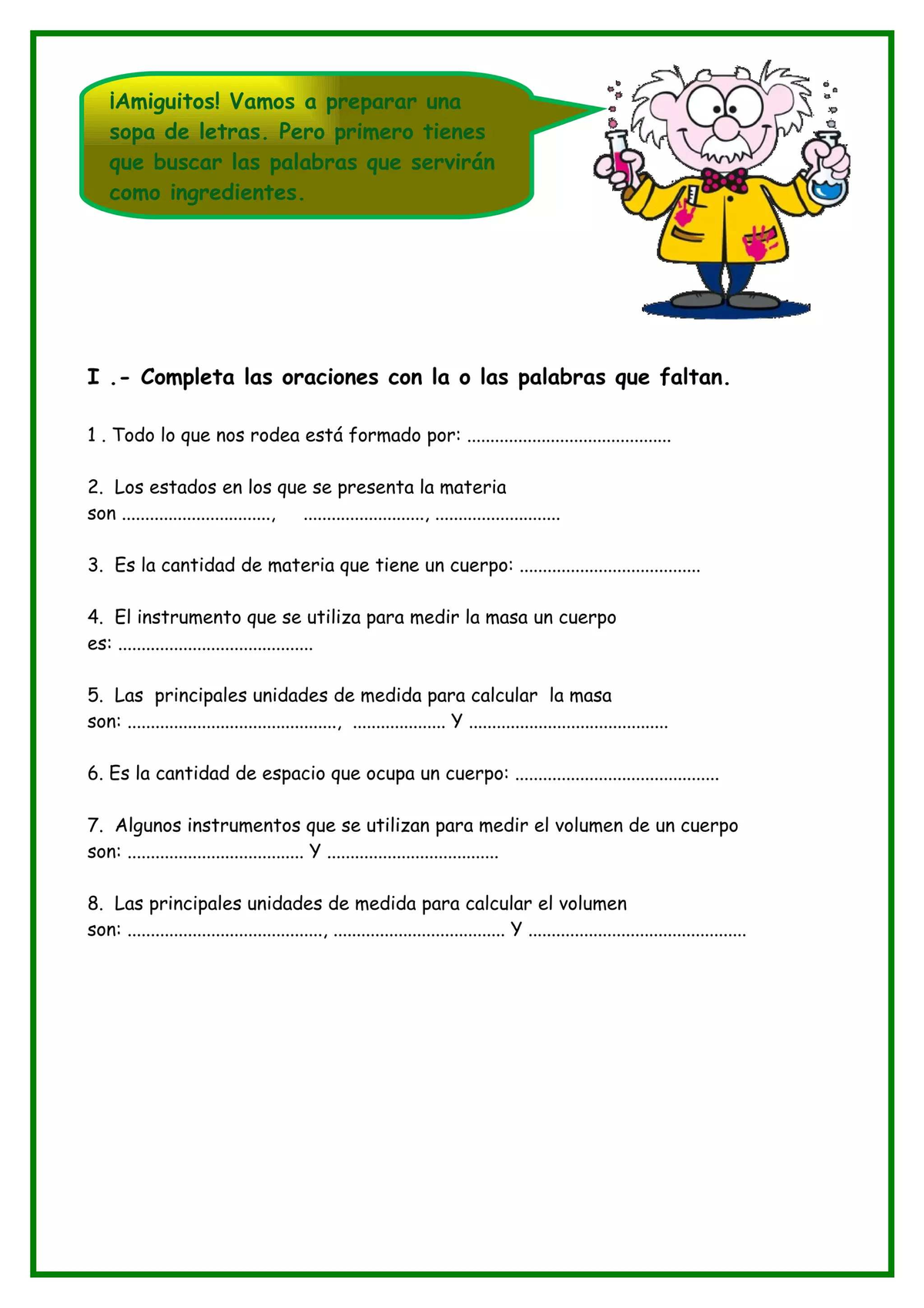 Mezclas sopa de letra - químicas - Laboratorio de química analítica ...