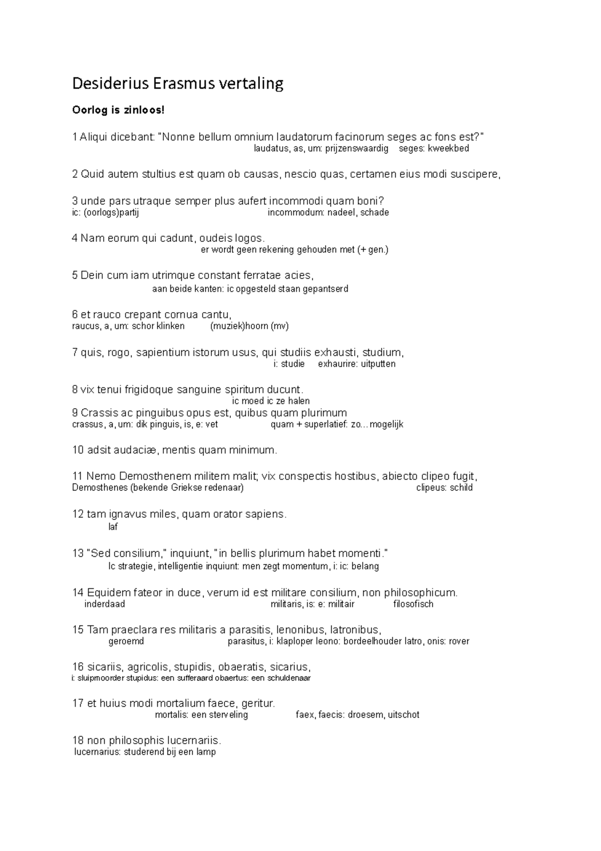 Desiderius Erasmus - NED vertaling - Desiderius Erasmus vertaling ...