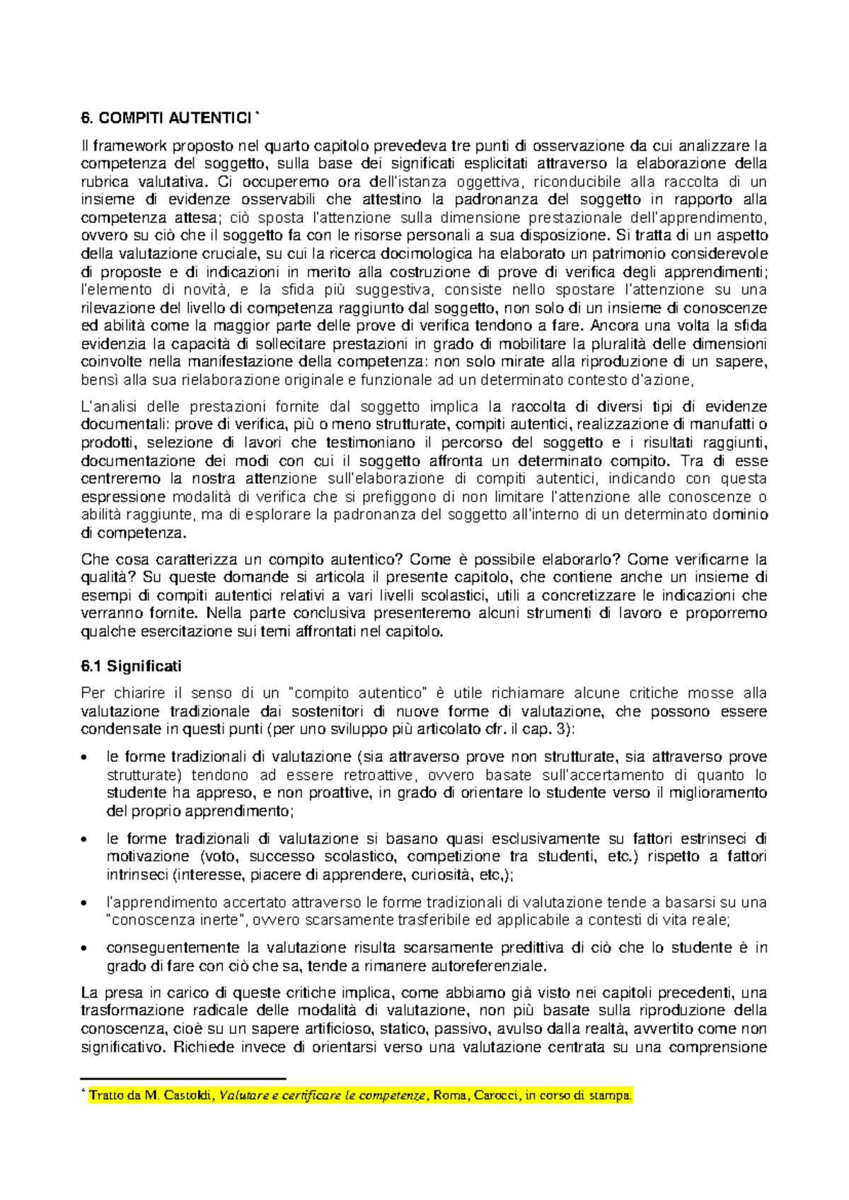 6 compiti autentici - Esempio compito autentico - 6. COMPITI AUTENTICI ...