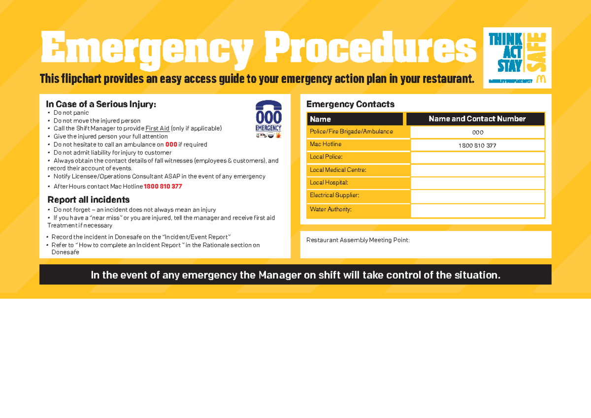 9983 10033 WPS Emergency Procedures Flipchart - Final - Emergency ...