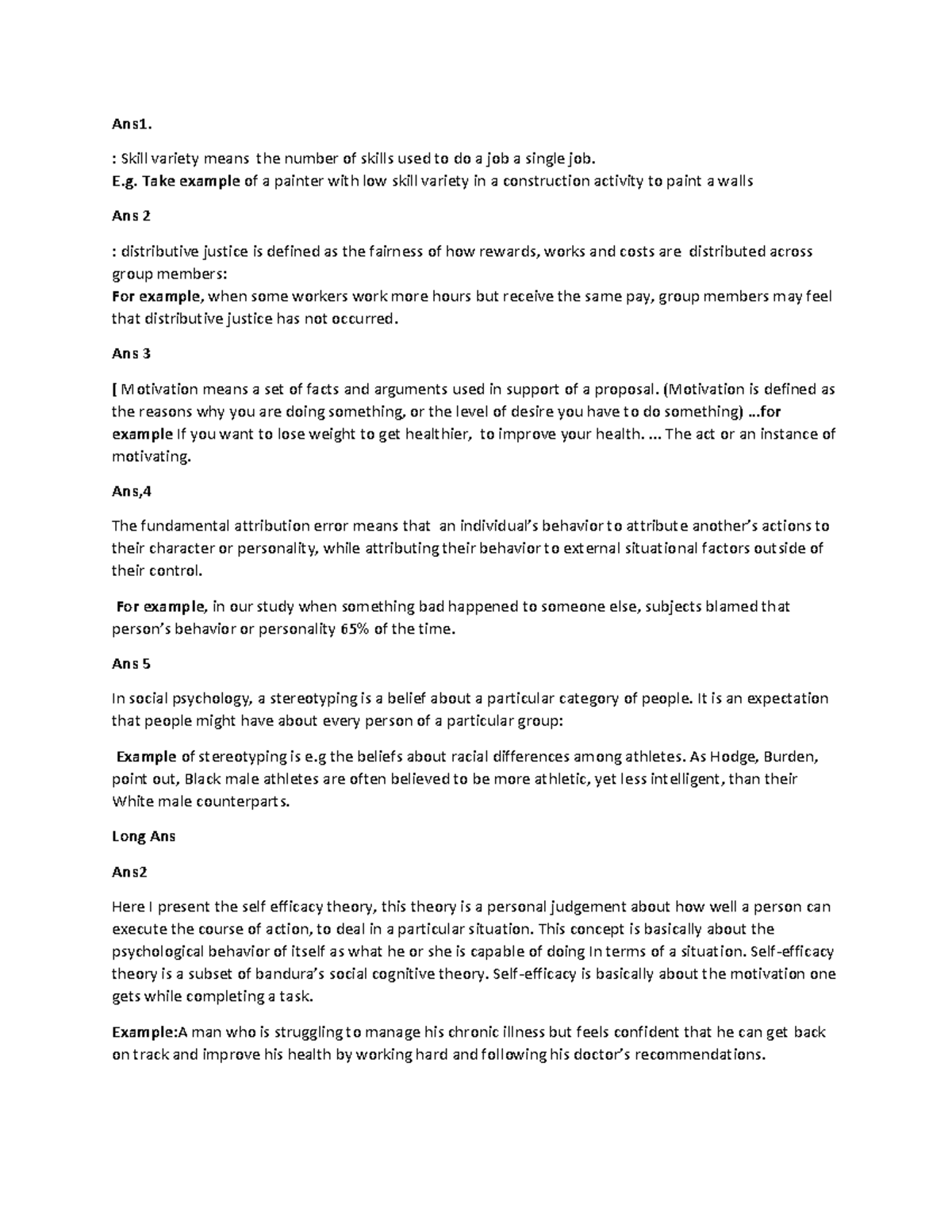 Solutions and Materials - Ans. : Skill variety means the number of ...