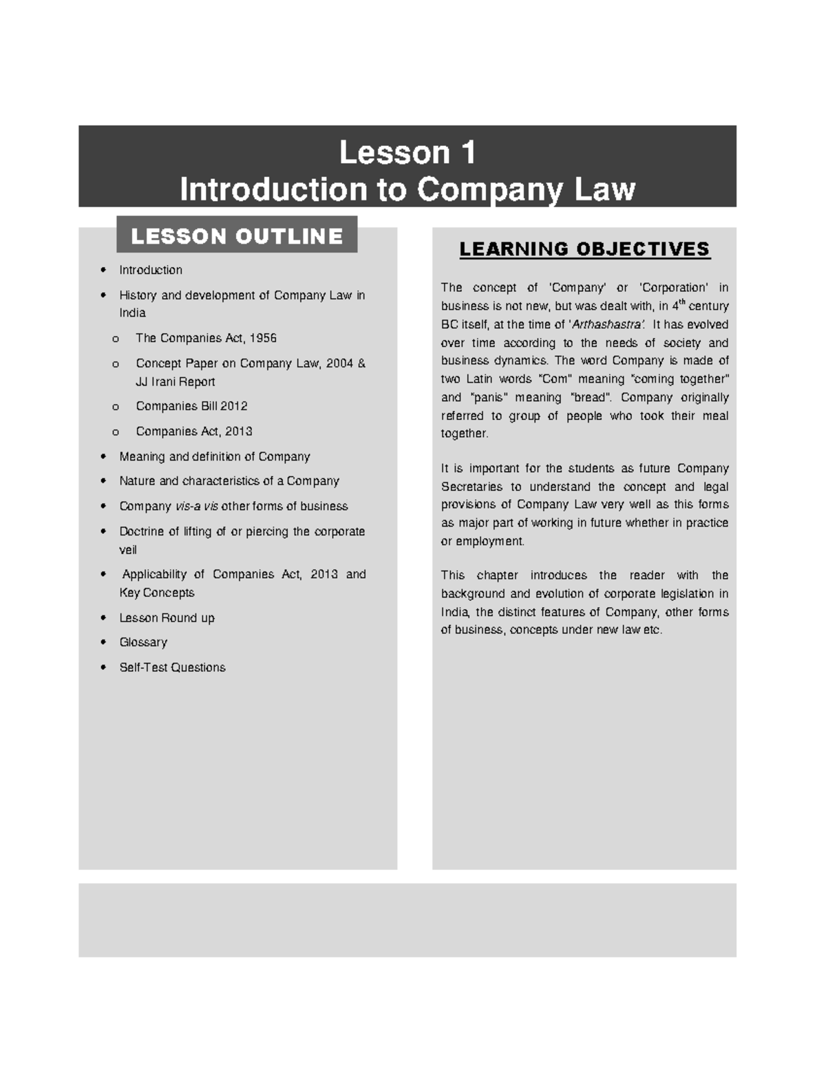 Introduction to Company 202007 09104532 - Lesson 1 Introduction to ...