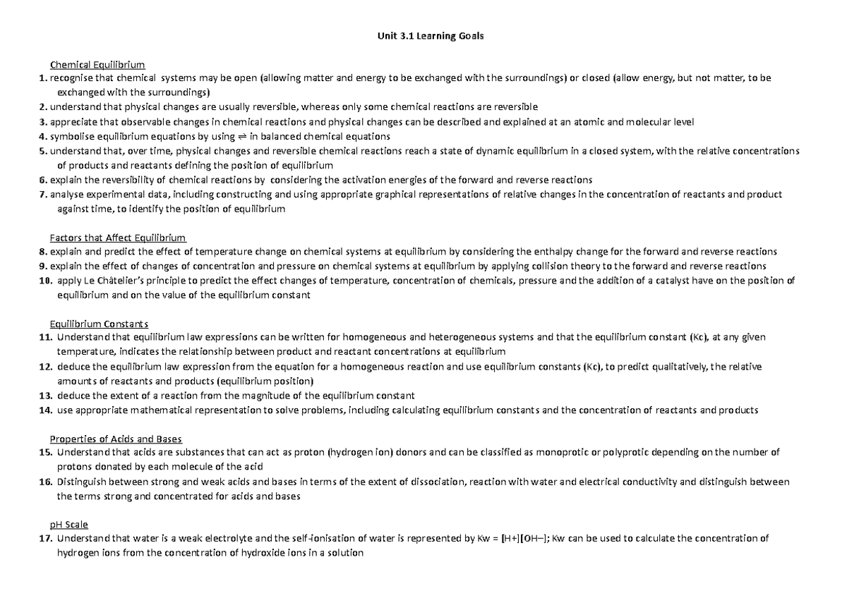 Unit 3 Learning Goals - Essential checklist unit 3 - Unit 3 Learning ...