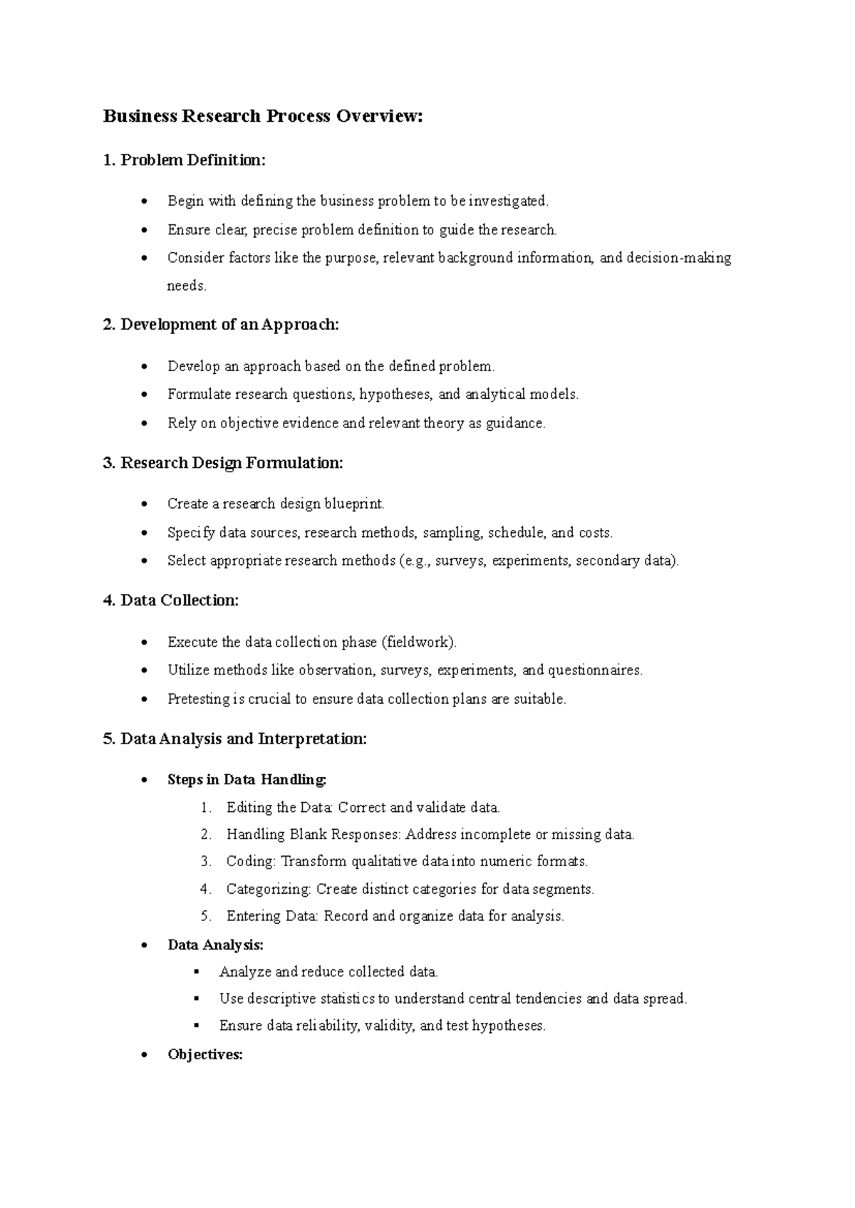 Business Research Methods - Phases of business research - Business ...
