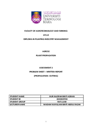 AGR 232 e-Poster Case Study Ahmad Rizal 2021828122 - STUDENT NAME ...