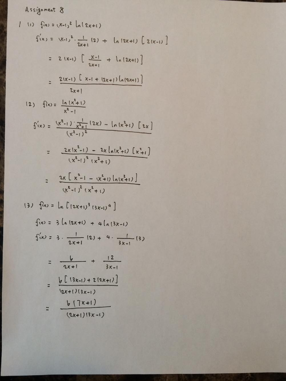 Assignment 8 Solution - Math 1000 - Studocu