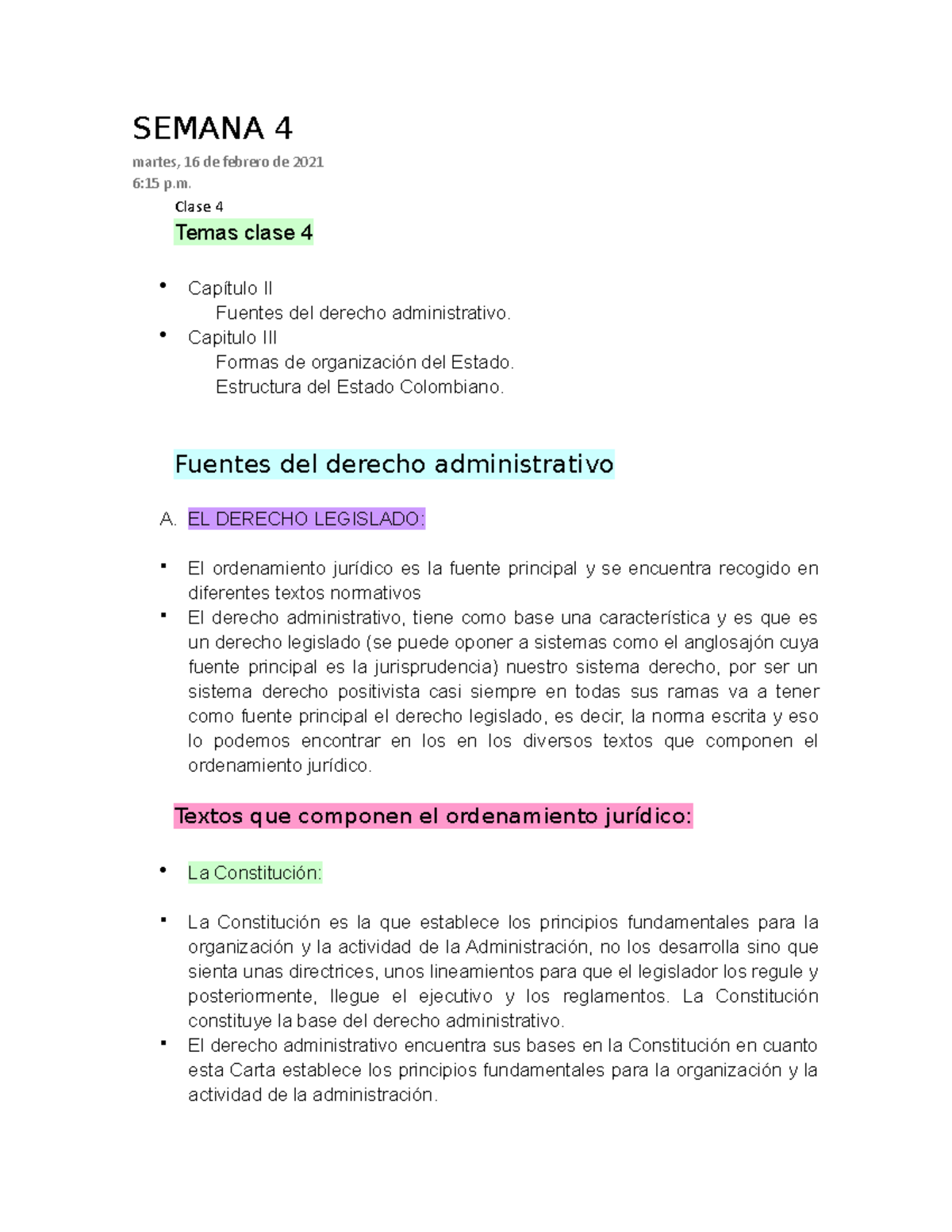 Semana 4 - jhdesjdndkenol - SEMANA 4 martes, 16 de febrero de 2021 6:15 ...