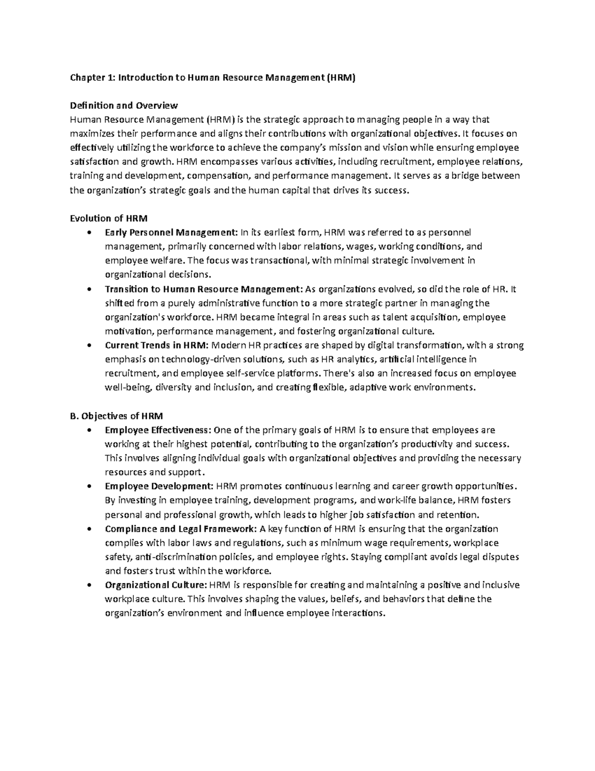 Module-1-BACC2-2 - Anndjxjx - Chapter 1: Introduction to Human Resource ...
