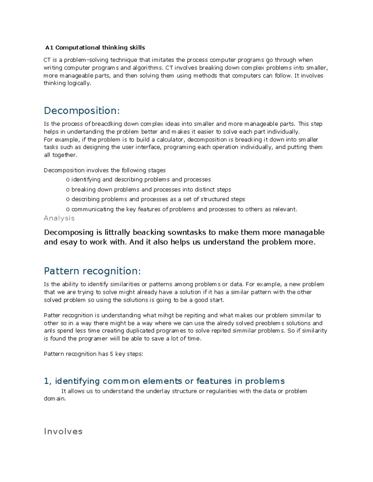 A1 Computational Thinking Skills Application Of Computationa A1